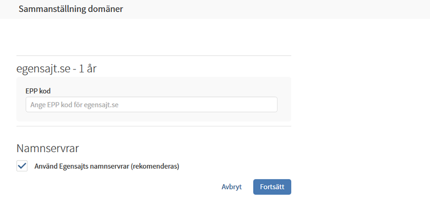 EgenSajt Kunskapsbank - Köpa domän, lägga till domän eller flytta domän ...
